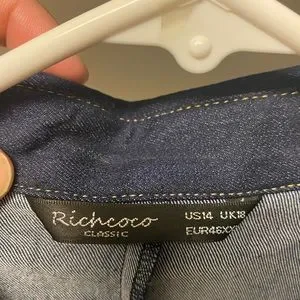 richcoco | Pants & Jumpsuits | Richcoco Denim Woman Jumpsuit Sz 4 Nwot ...